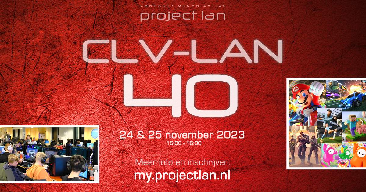 Inschrijving CLV-LAN 40 is gestart - CLV