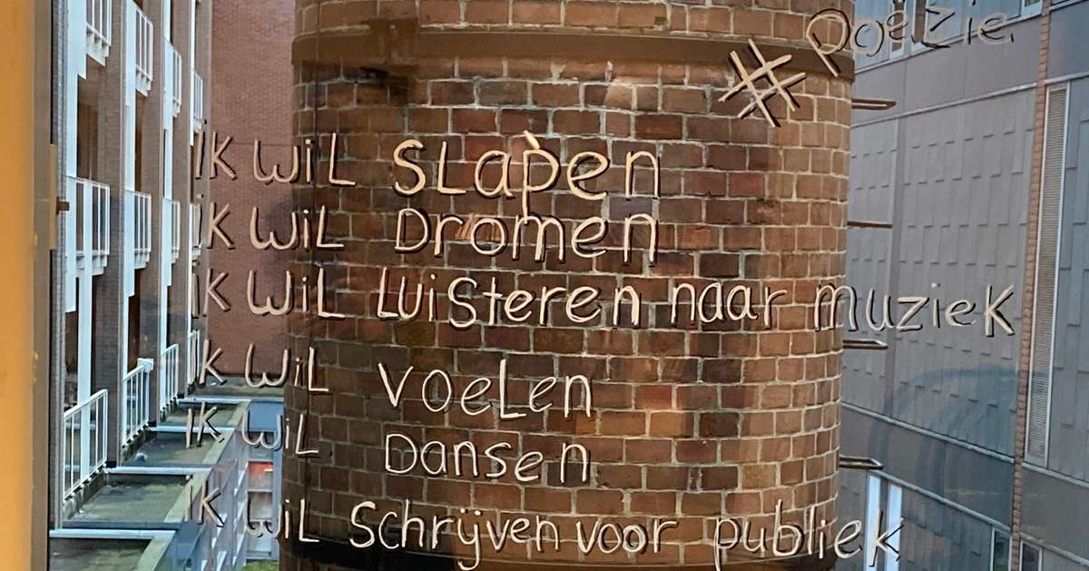 Veenendaal opgefleurd met raampoëzie! - CLV
